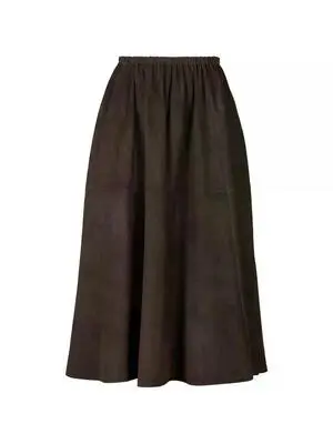 DESA 1972 Elasticated A-line Skirt - Brown