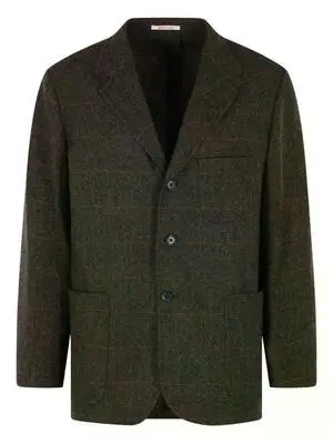 J.PRESS Herringbone-pattern Blazer - Brown