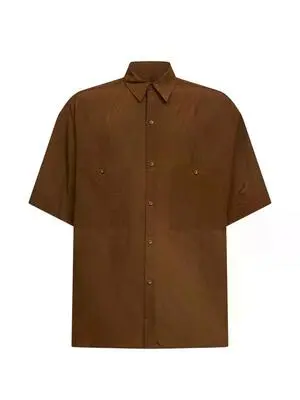 UMA WANG Chest-pockets Short-sleeve Shirt - Brown