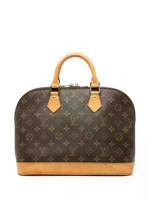 LOUIS VUITTON 2002 Monogram Alma Pm Handbag - Brown