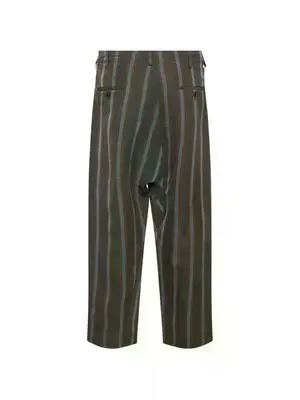 UMA WANG Striped Drawstring Trousers