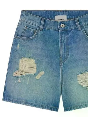 HALFBOY Distressed-effect Denim Shorts