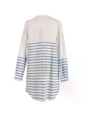 AGLINI Striped Shirt Dress