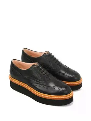 TOD'S Platform Brogue Derby Shoes