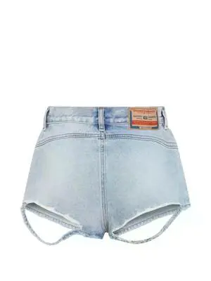 DIESEL Distressed Cutout Denim Shorts