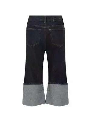 Khaite Cuffed Cotton Jeans