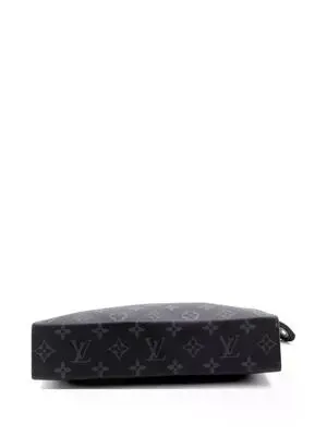 LOUIS VUITTON Pochette Voyage Monogram Eclipse Canvas Mm Clutch - Black