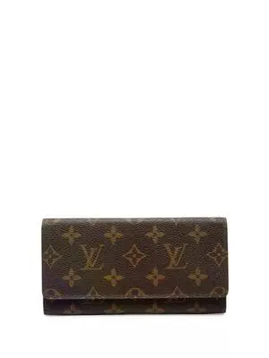 LOUIS VUITTON 1991 Monogram Portefeuille Sarah Wallet Long Wallets - Brown