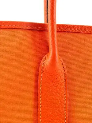 Hermès Garden Party Toile And Leather 30 Tote Bag - Orange