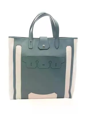 Hermès 2023-2025 Petit H Swift Monsieur B Gm Tote Bag - Green