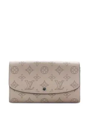 LOUIS VUITTON Iris Wallet Nm Mahina Leather Small Wallets - Neutrals