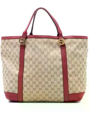 Gucci Gg Canvas Twins Tote Bag - Brown