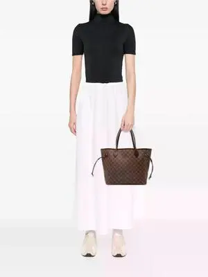 LOUIS VUITTON 2011 Damier Ebene Neverfull Mm Tote Bag - Brown