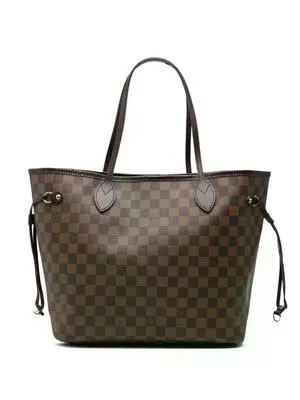 LOUIS VUITTON 2009 Damier Ebene Neverfull Mm Tote Bag - Brown