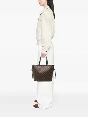 LOUIS VUITTON 2009 Damier Ebene Neverfull Mm Tote Bag - Brown