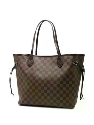 LOUIS VUITTON 2009 Damier Ebene Neverfull Mm Tote Bag - Brown