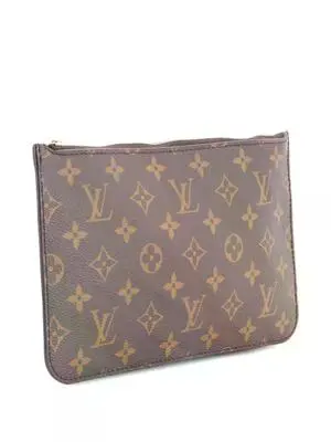 LOUIS VUITTON Neverfull Pochette Monogram Canvas Large Pouch