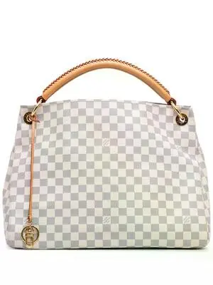 LOUIS VUITTON 2011 Damier Azur Artsy Mm Hobo Bag - White