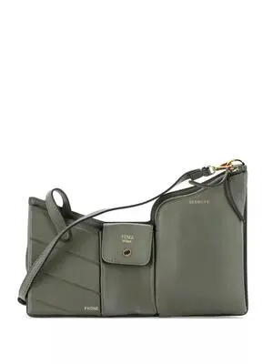 Fendi Bustine 3 Pockets Leather Mini Crossbody Bag