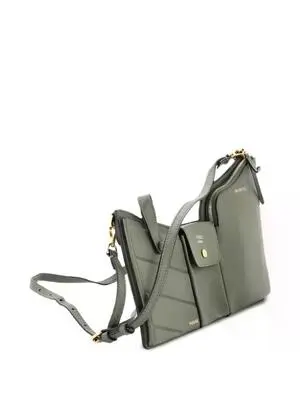 Fendi Bustine 3 Pockets Leather Mini Crossbody Bag