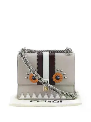 Fendi Vitello Liberty Lucido Catalan Small Mirror Hypnoteyes Studded Kan I Crossbody Bag