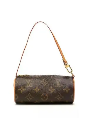 LOUIS VUITTON 1990-2000 Monogram Papillon Pochette Handbag - Brown