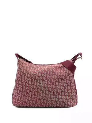 Dior 2004 Diorissimo Trotter Canvas Crossbody Bag - Red