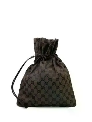 Gucci Gg Canvas Drawstring Pouch