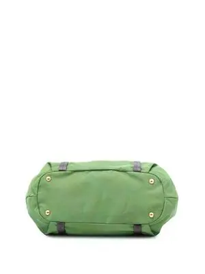Prada Tessuto Canapa Logo Satchel - Brown