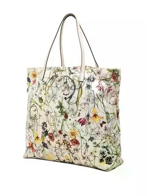 Gucci 2000-2015 Canvas Flora Tote Bag