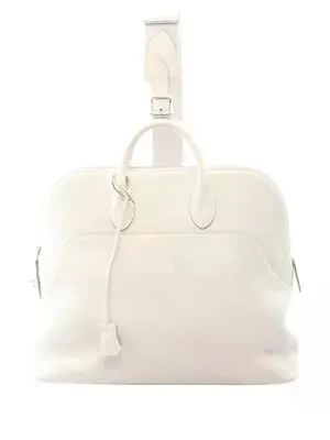 Hermès 2023 Togo Bolide A Dos Handbag - White