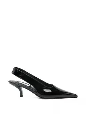 TOTEME Pointed-toe Slingback Pumps - Black