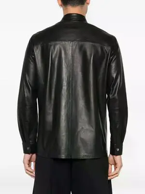 HELIOT EMIL Buttoned Leather Shirt