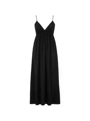 ELEH V-neck Midi Dress - Black