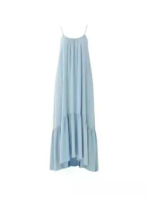 ELEH Ruffled Maxi Dress - Blue