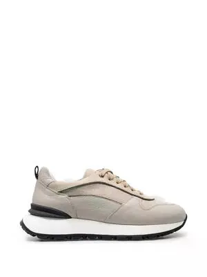 DOUCAL'S Calf Leather Sneakers - Neutrals