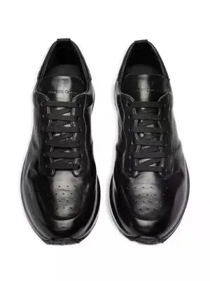 Officine Creative Perforated Leather Sneakers