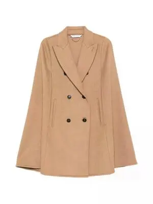 Max Mara Pordoi Double-breasted Cape - Brown