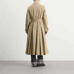 DAMSON MADDER Sofia Pleated Trench Coat