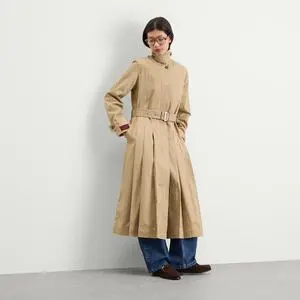 DAMSON MADDER Sofia Pleated Trench Coat