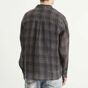 Our Legacy Check Linen Above Shirt - Penumbra Check