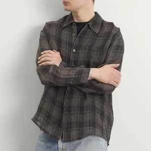 Our Legacy Check Linen Above Shirt - Penumbra Check