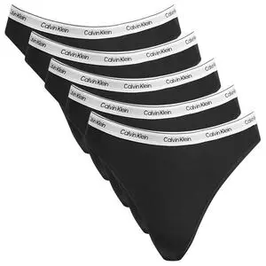 Calvin Klein Icon Thong 5 Pack - Black