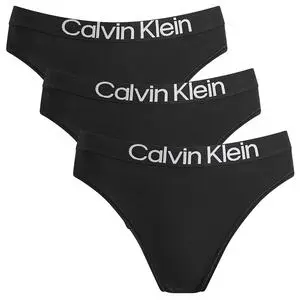 Calvin Klein Extra Soft Cotton Stretch Bikini Brief 3 Pack - Black