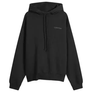 Calvin Klein Terry Quilted Hoodie - Black