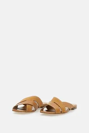 TOD'S Sandals In Smooth And Suede Leather - Marrone
