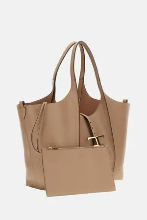 TOD'S Timeless Medium Shopping Bag T - Beige