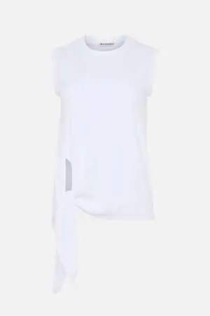 JW Anderson Hem Knot Sleeveless Shirt - White