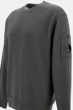 C.P. COMPANY Crewneck Sweatshirt With Lens Detail - Grey