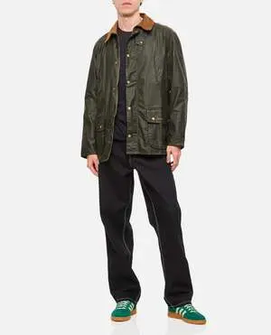 Barbour Jacket With Pockets And Embroidered Logo - Green